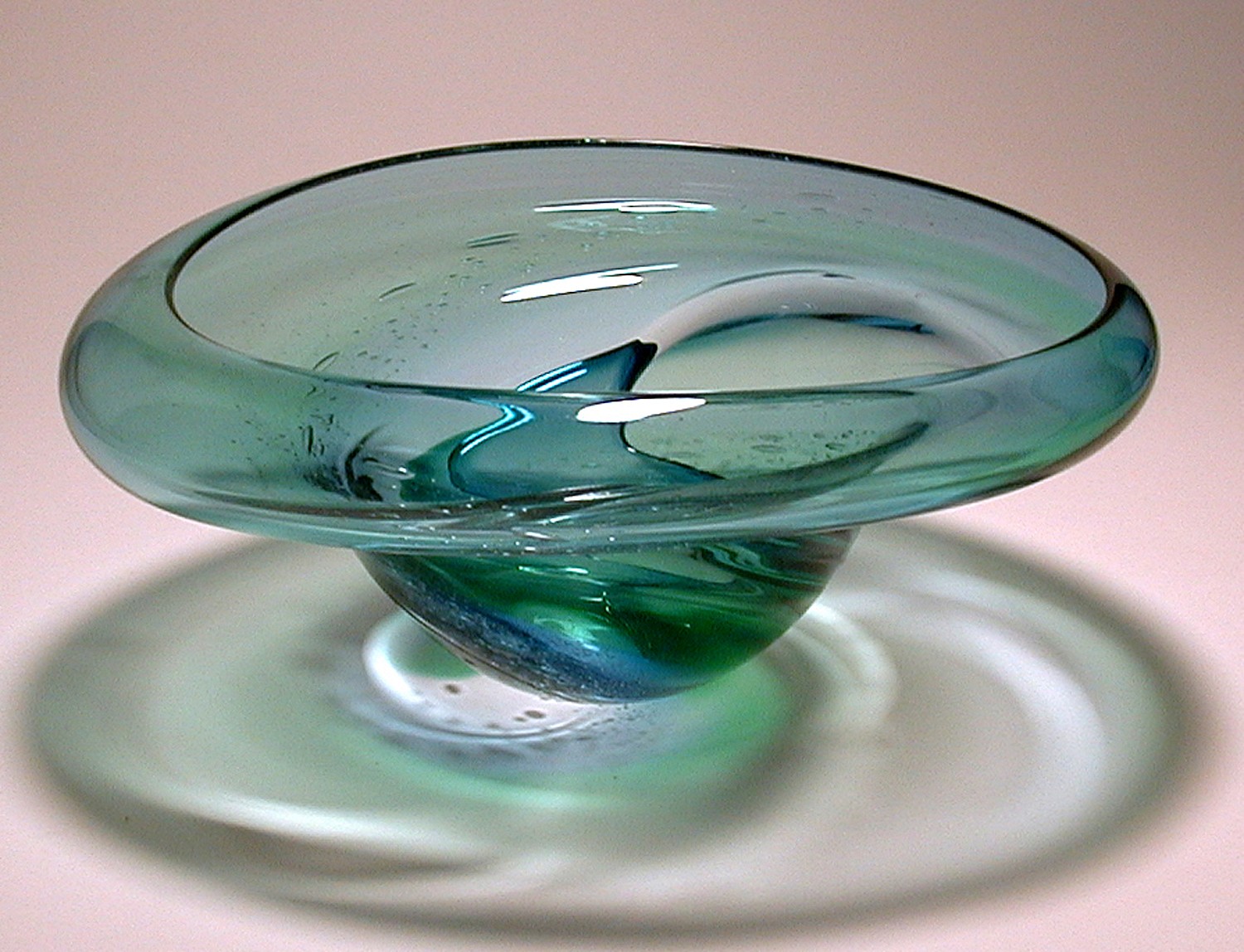 Steve Adams | Blue Green Bowl | | The Art Spirit Gallery